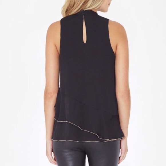 Parker | Tops | Hpnwt Parker Black Silk Flutter Top | Poshmark